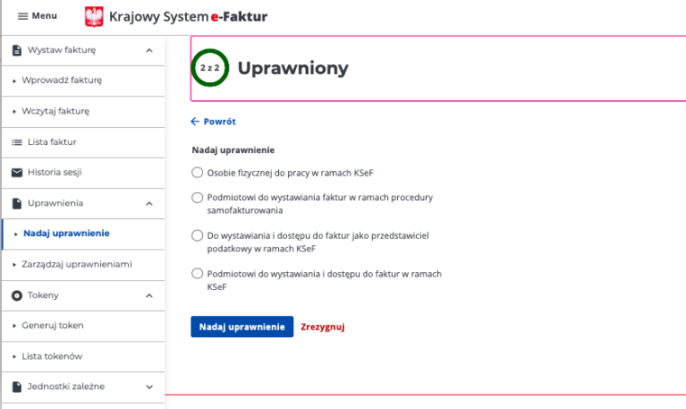 Modele uprawnień KSeF: rodzaje, modele i zasady, nadawanie i odbieranie ...